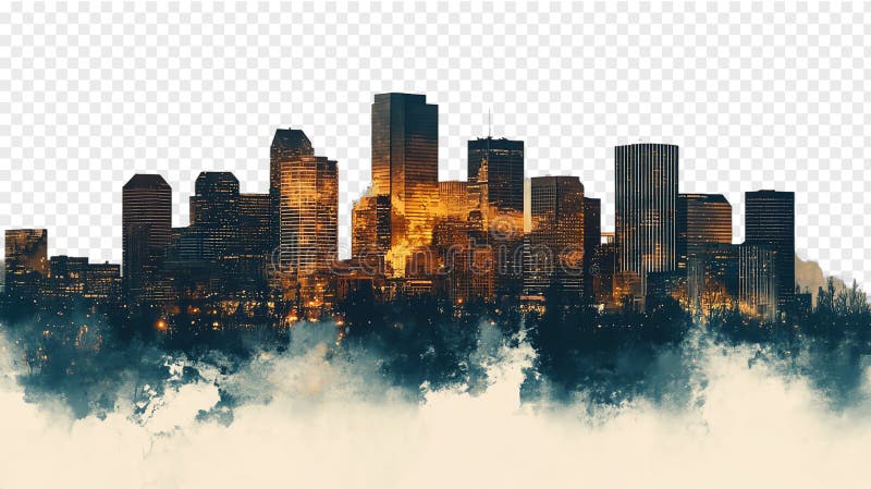 Denver city skyline stock image. Illustration of modern - 341472921