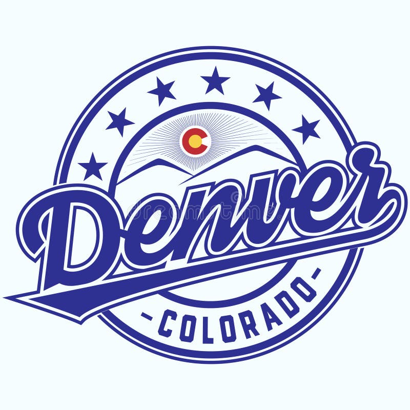 Denver Colorado-Logo Denver Colorado-Logo Vektor Und Illustration ...