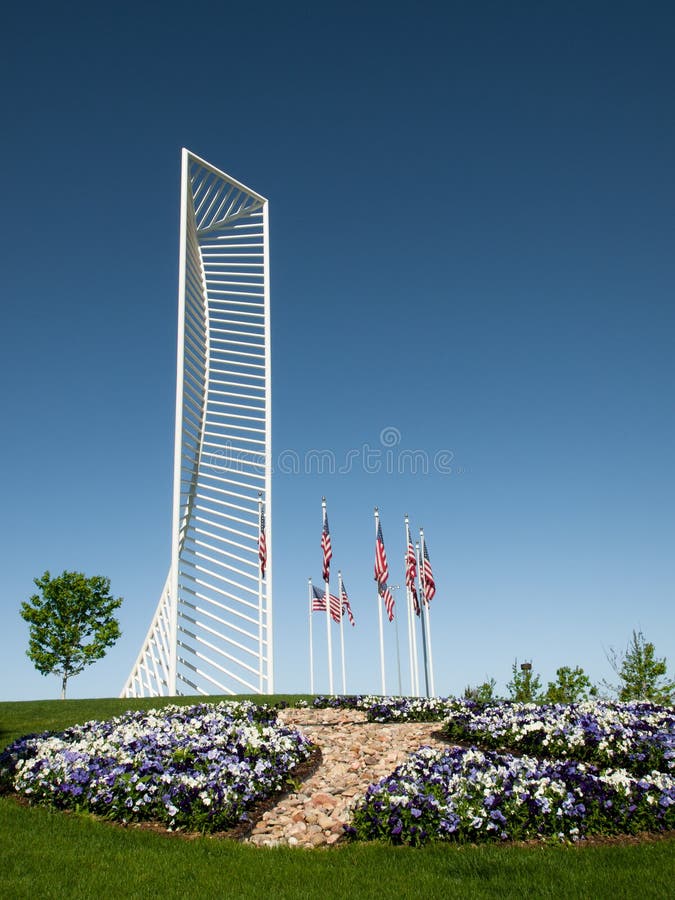Denver Tech Center Monument Editorial Photography - Image of blooming ...