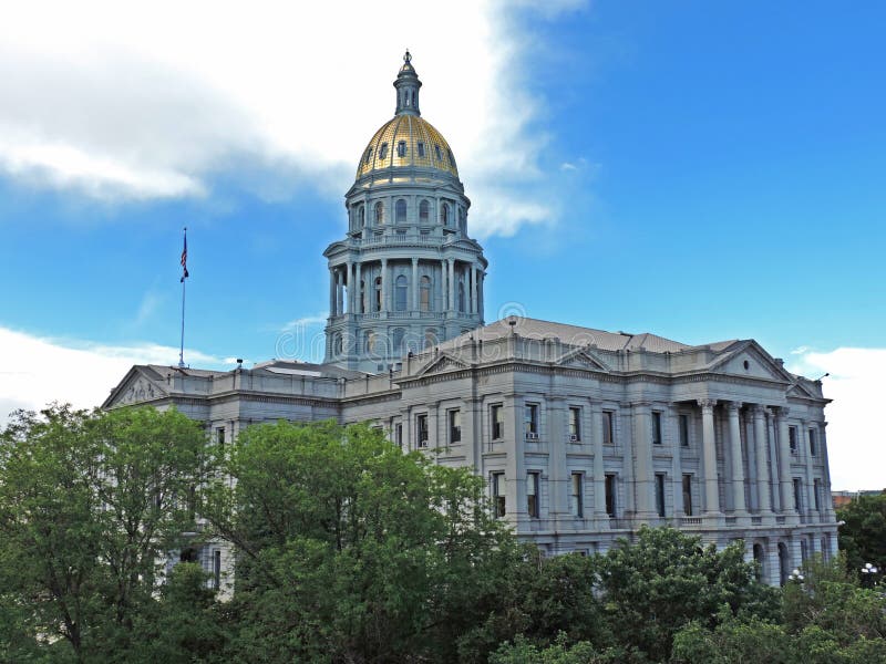 Denver Colorado State Capitol Building Stock Image - Image of historic ...