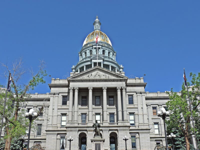 Denver Colorado State Capitol Building Stock Image - Image of america ...