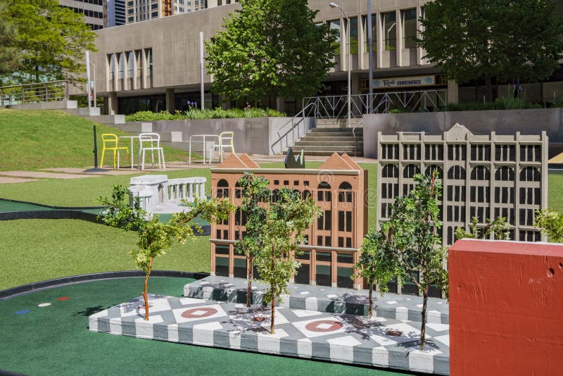 Mini Golf in the Skyline Park Editorial Photography - Image of sports ...