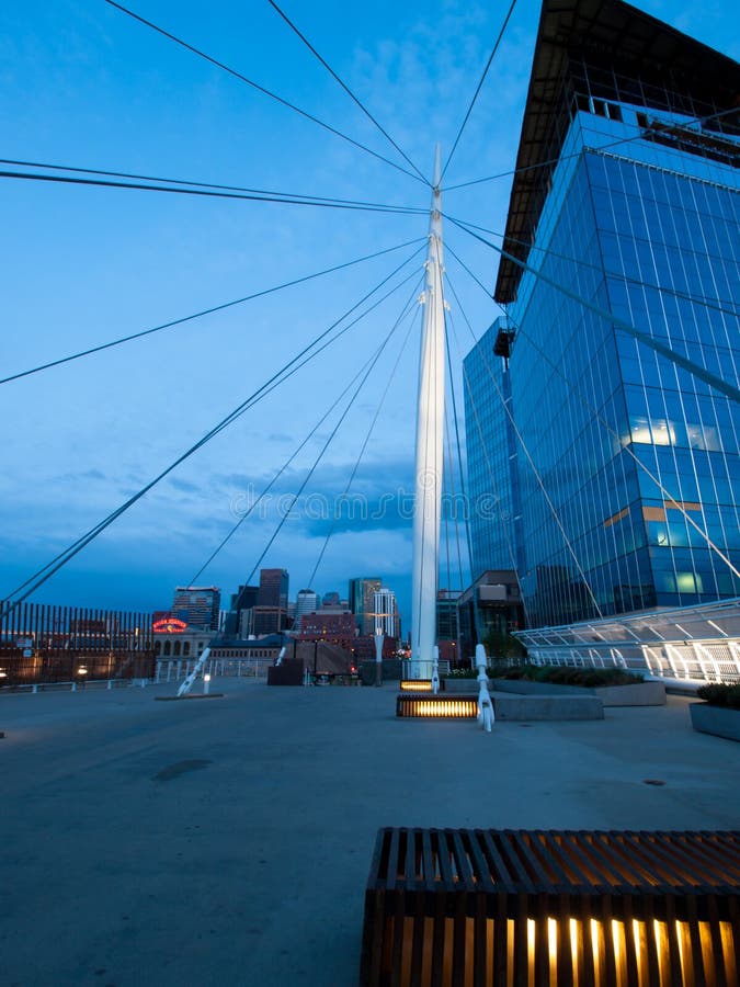 Denver Millennium Bridge editorial photo. Image of 16th - 42056381