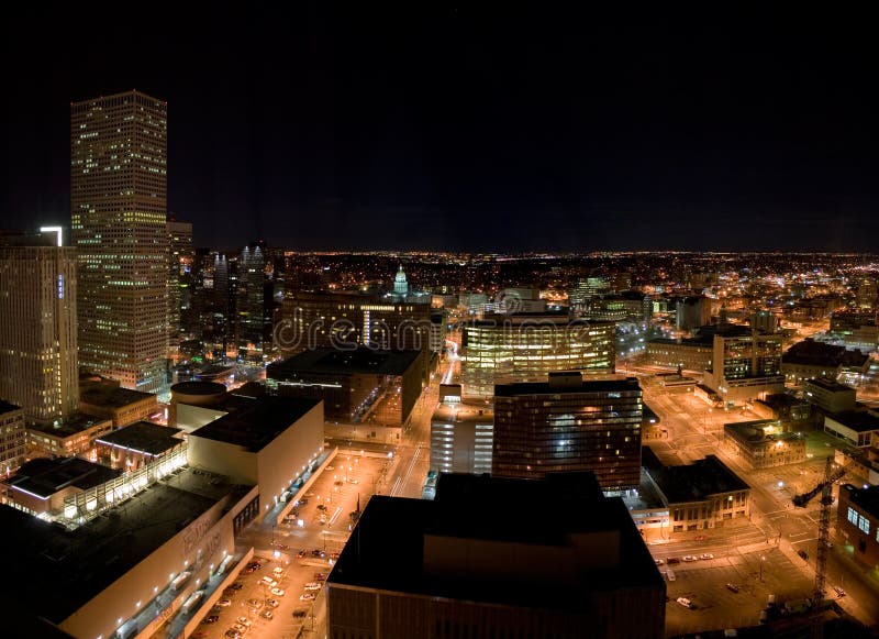 Denver at night stock photo. Image of rockies, denver, colorado - 530924
