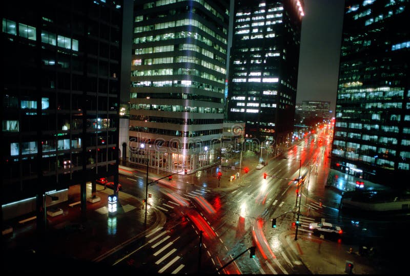 Denver at night stock photo. Image of rockies, denver, colorado - 530924