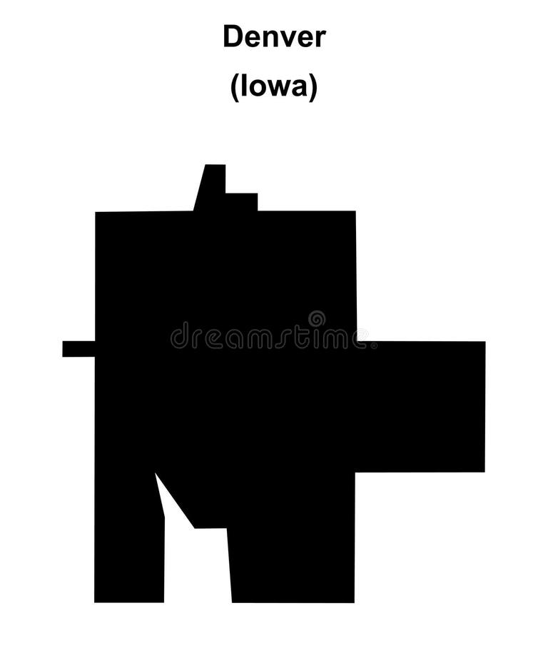 Denver Outline Map Stock Illustrations – 452 Denver Outline Map Stock ...