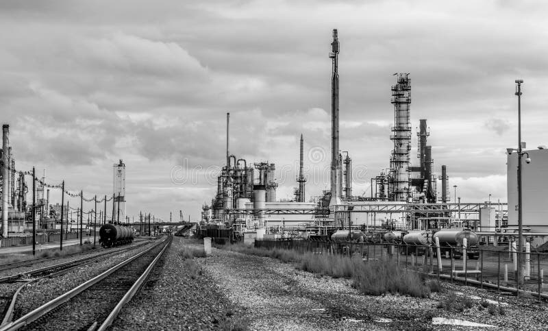 Denver Oil Refinery stock image. Image of denver, lights - 29859021