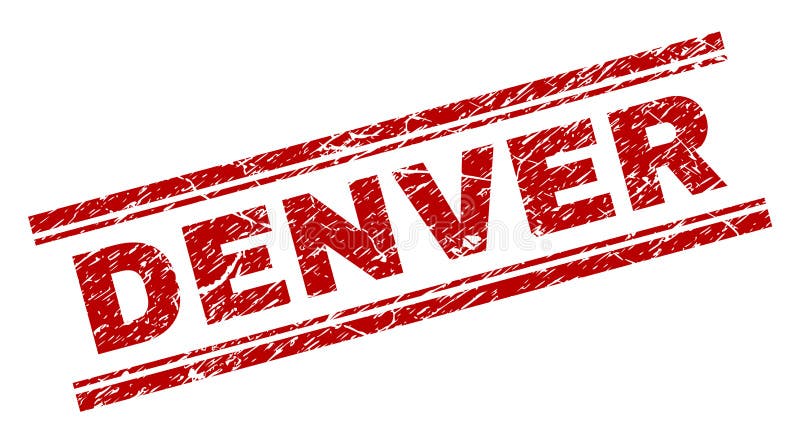 Scratched Textured DENVER Stamp Seal Stock Vector - Illustration of ...