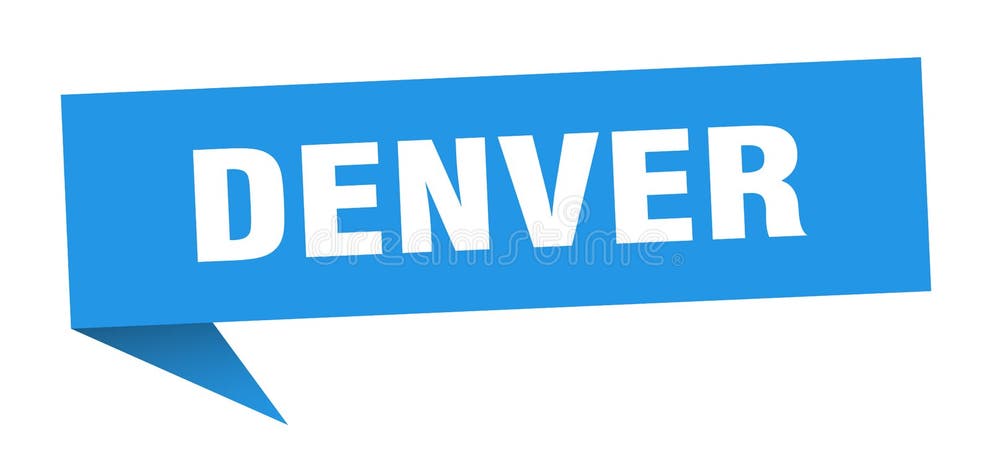 Denver Sticker. Denver Signpost Pointer Sign Stock Vector ...