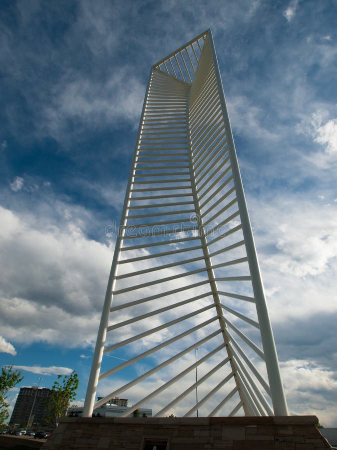 Denver Tech Center Monument Editorial Stock Image - Image of sculpture ...
