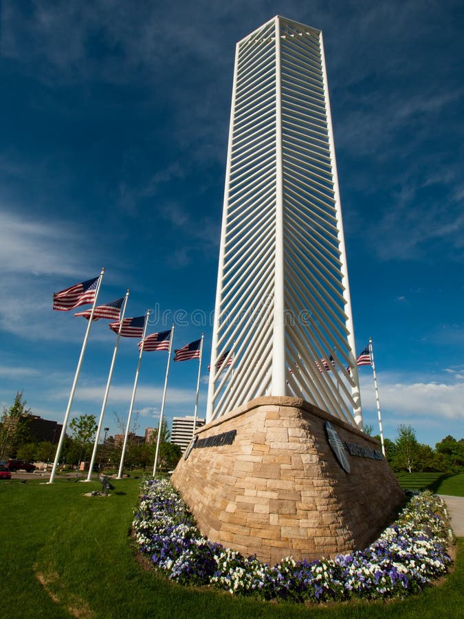 Denver Tech Center Monument Editorial Stock Image - Image of spring ...