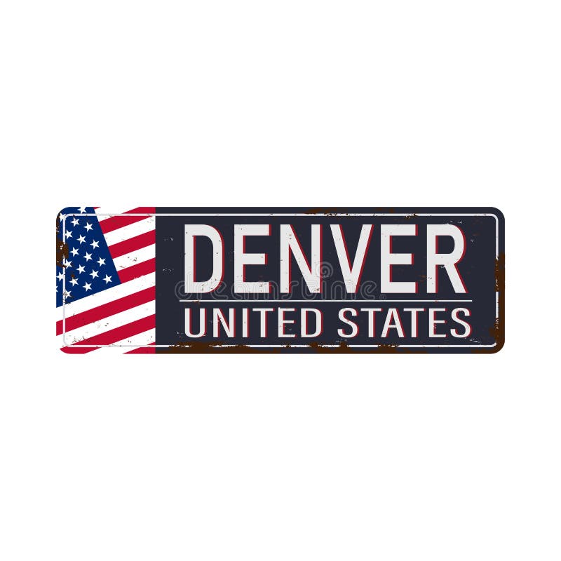 Denver Colorado Logo. Vector and Illustration on a White Background ...