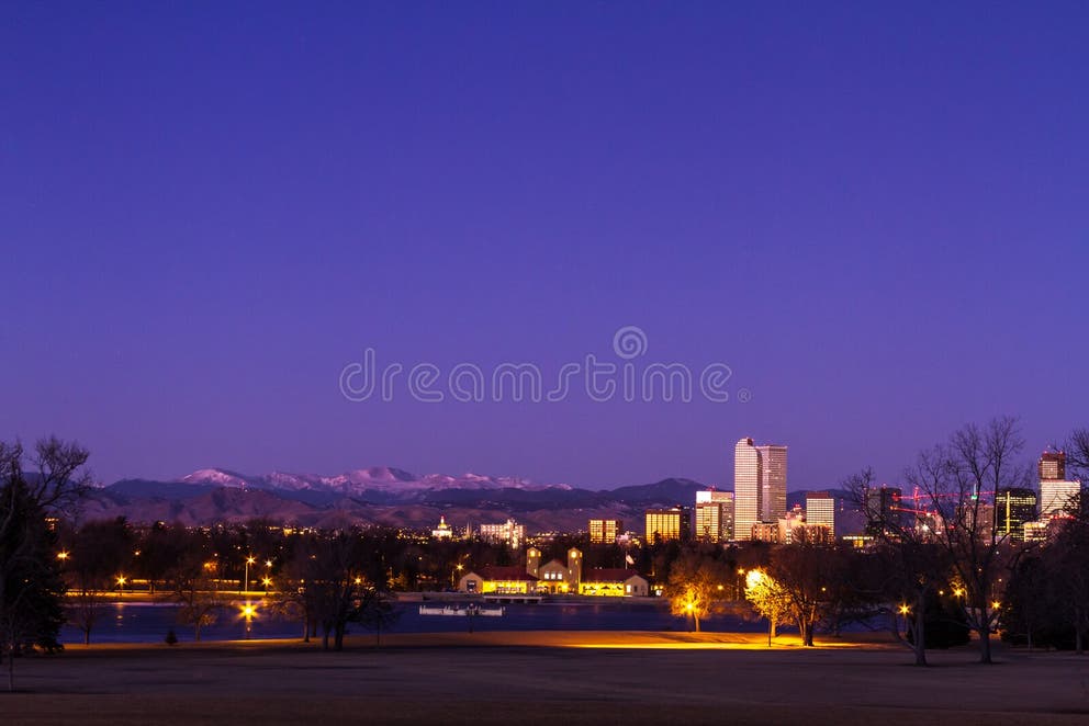 Denver Winter Skyline Jan 2013 Editorial Stock Image - Image of america ...