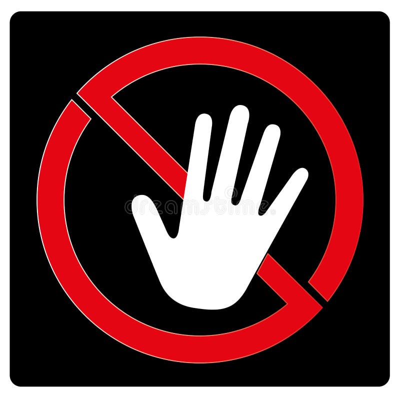 Deny signal stock vector. Illustration of signal, permission - 36002627