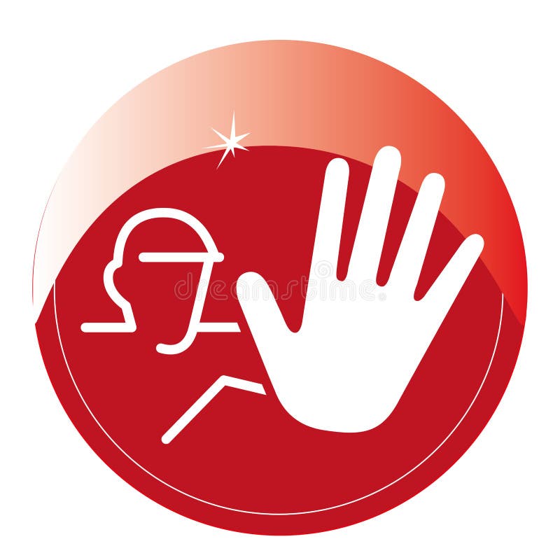 Deny signal stock vector. Illustration of sign, isolated - 36002643