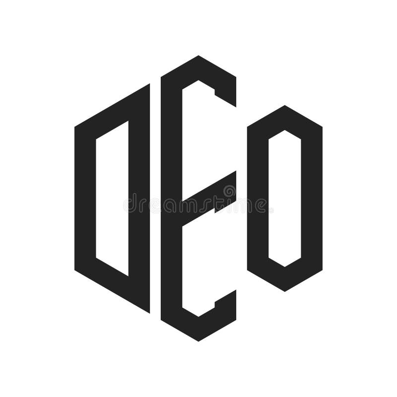 DEO Logo Design. Initial Letter DEO Monogram Logo Using Hexagon Shape ...