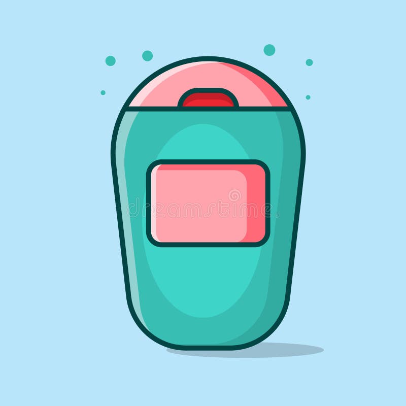 Cartoon Deodorant. Antiperspirant Cosmetic. Aerosol for Sweat Odor ...