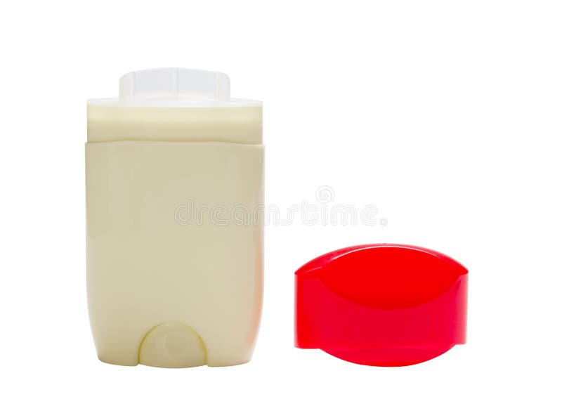 Open Deodorant Roll On Blue Background, Space For Text Or Label Stock ...