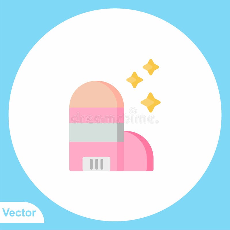 Deodorant Flat Vector Icon Sign Symbol Stock Vector - Illustration of ...