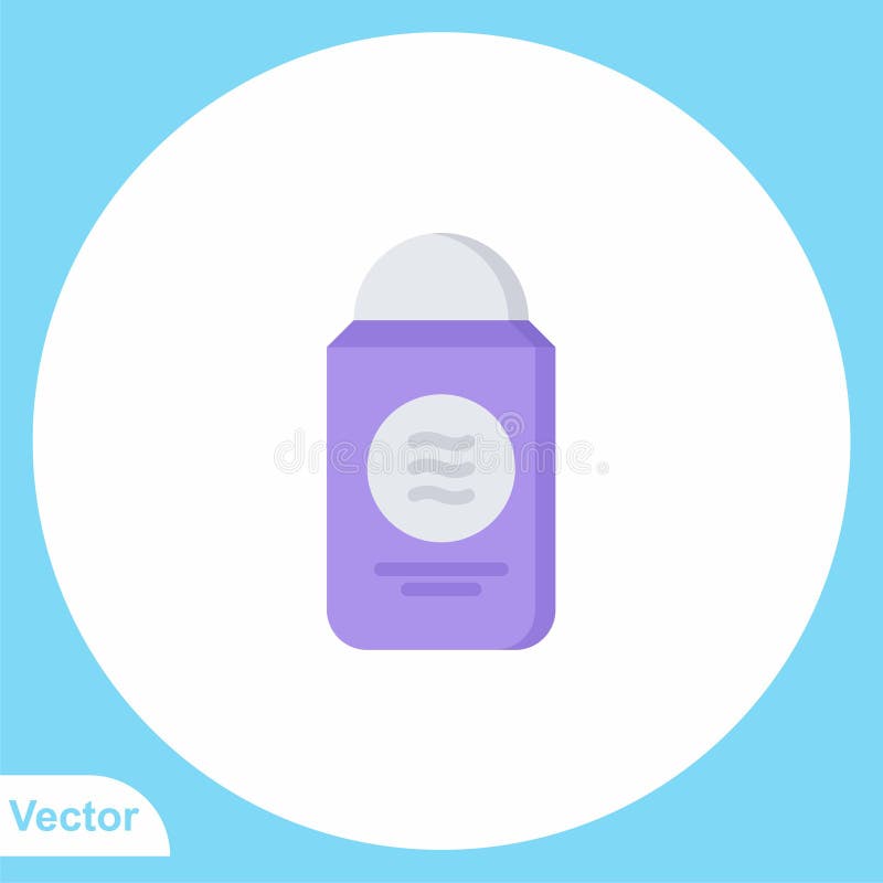 Deodorant Flat Vector Icon Sign Symbol Stock Illustration ...