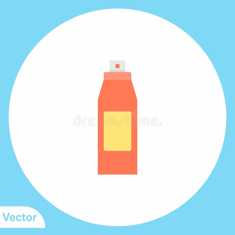 Deodorant Flat Vector Icon Sign Symbol Stock Illustration ...