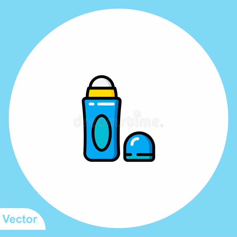 Deodorant Flat Vector Icon Sign Symbol Stock Illustration ...