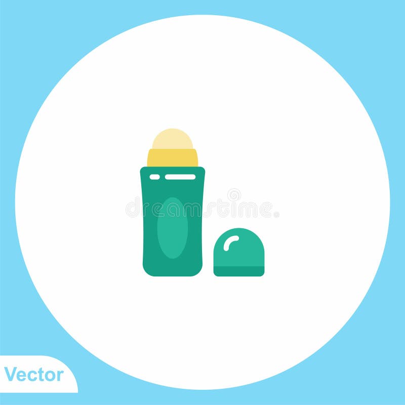 Deodorant Flat Vector Icon Sign Symbol Stock Illustration ...