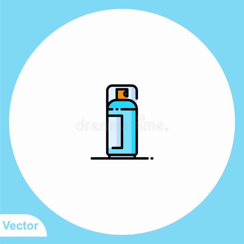 Deodorant Flat Vector Icon Sign Symbol Stock Illustration ...