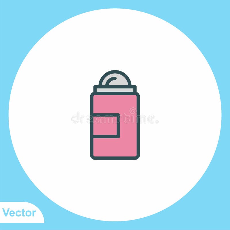 Deodorant Flat Vector Icon Sign Symbol Stock Illustration ...