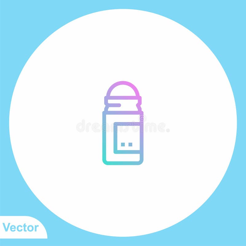 Deodorant Flat Vector Icon Sign Symbol Stock Vector - Illustration of ...