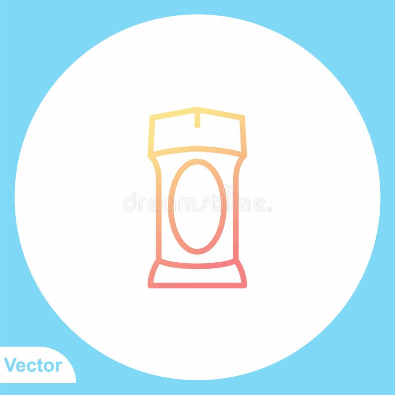 Deodorant Flat Vector Icon Sign Symbol Stock Vector - Illustration of ...