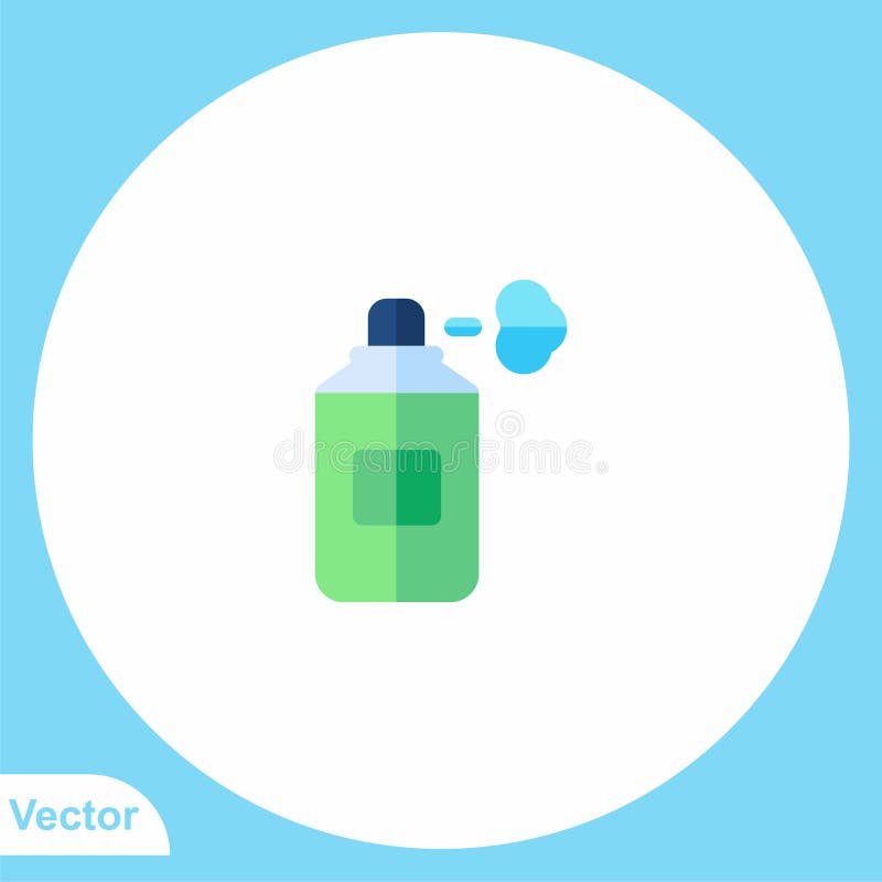 Deodorant Flat Vector Icon Sign Symbol Stock Vector - Illustration of ...