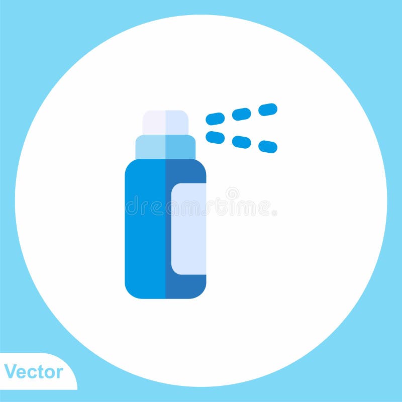 Deodorant Flat Vector Icon Sign Symbol Stock Illustration ...