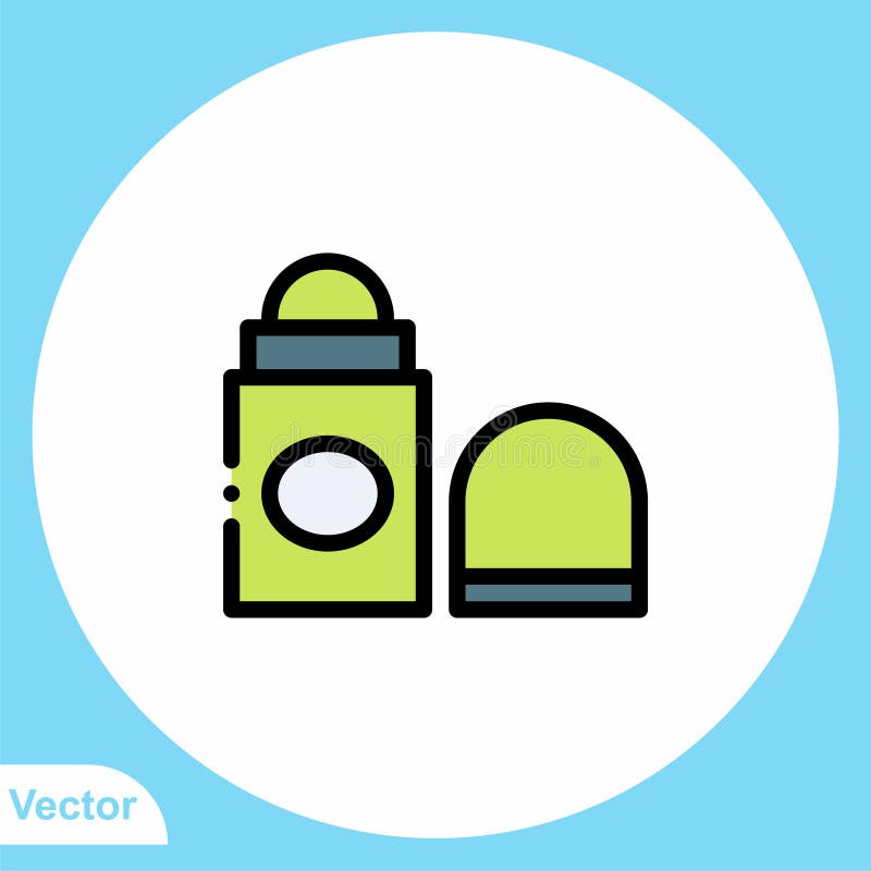 Deodorant Flat Vector Icon Sign Symbol Stock Illustration ...