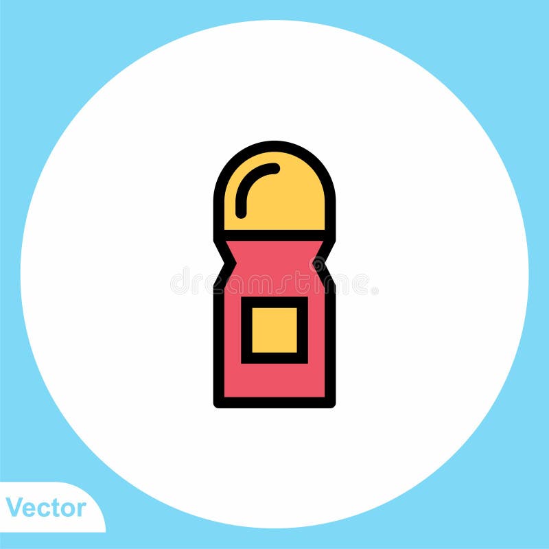 Deodorant Flat Vector Icon Sign Symbol Stock Illustration ...