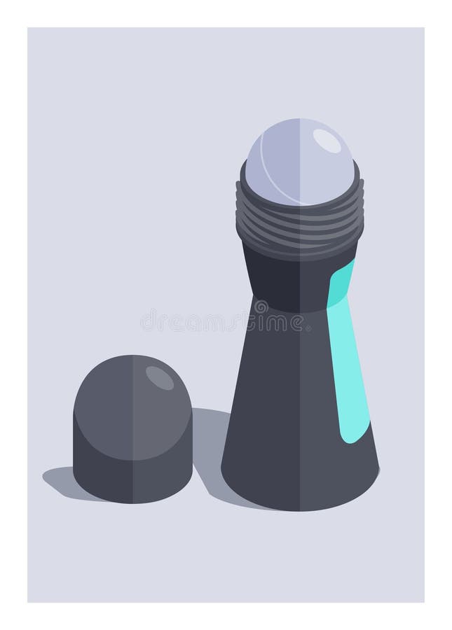 Deodorant Stick. Simple Flat Illustration. Stock Vector - Illustration ...