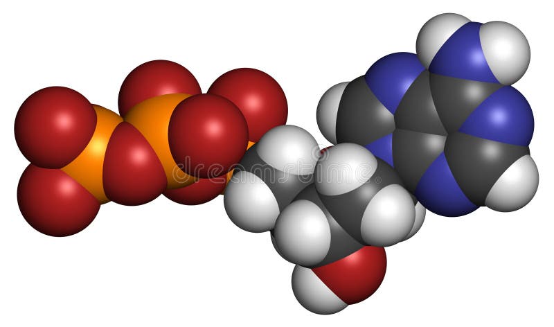 Deoxyadenosine Triphosphate (dATP) Nucleotide Molecule. DNA Building ...