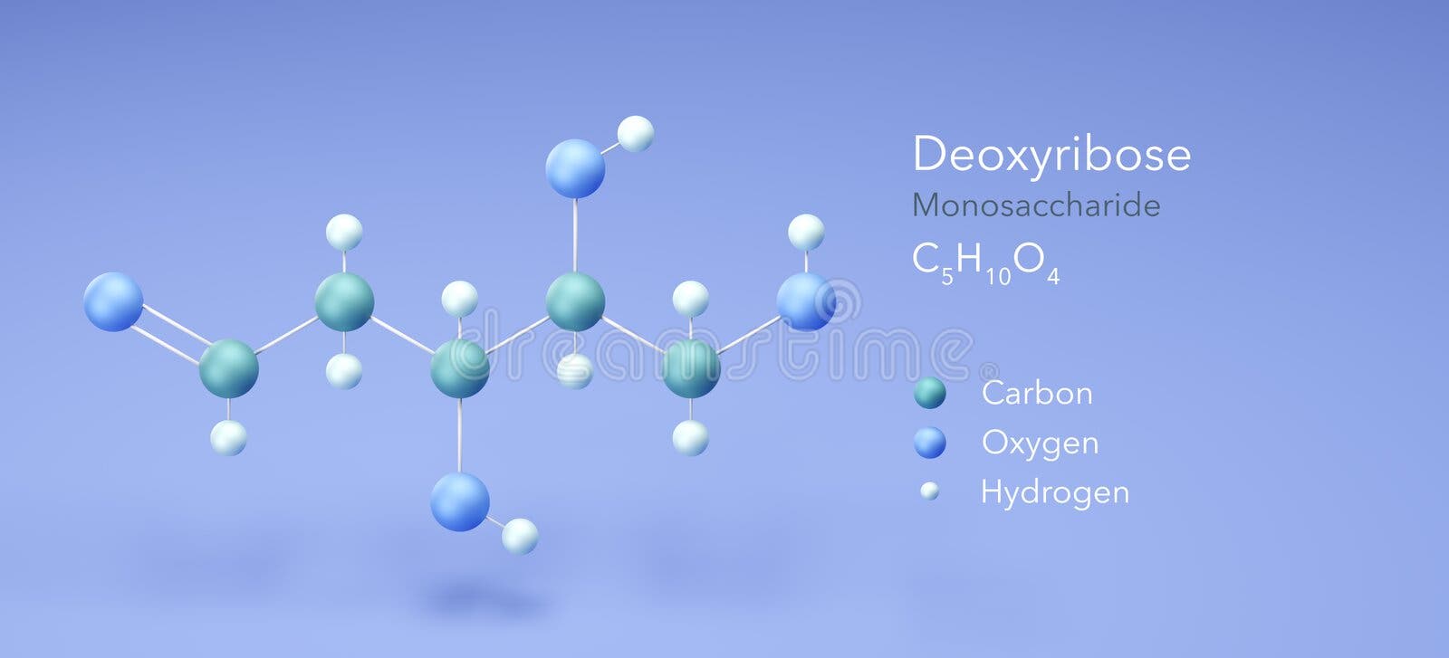 Ribose, Molecular Structures, Simple Sugar, 3d Model, Structural ...