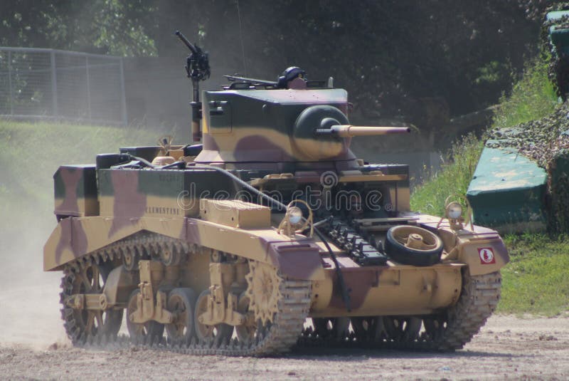 M5 Stuart Light Tank (vista Delantera) Foto de archivo - Imagen de ...