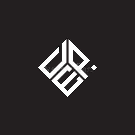 DEP Letter Logo Design on Black Background. DEP Creative Initials ...