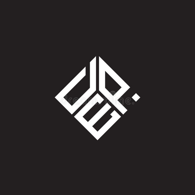 DEP Letter Logo Design on Black Background. DEP Creative Initials ...