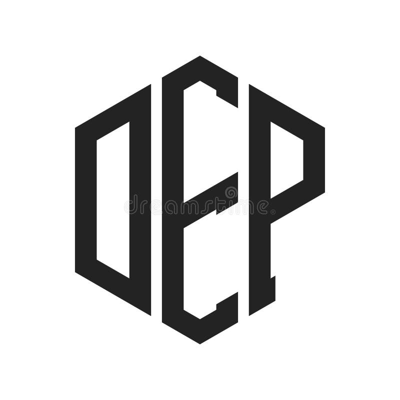 DEP Logo Design. Initial Letter DEP Monogram Logo Using Hexagon Shape ...