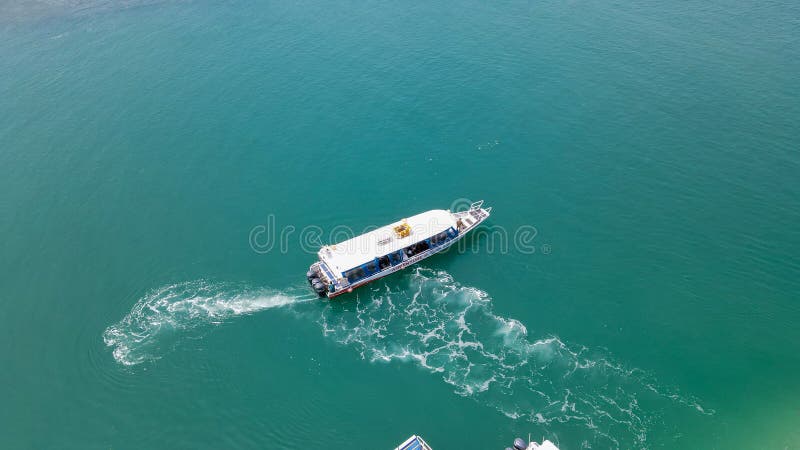 Departing Speedboat To the Ocean Editorial Photography - Image of ...