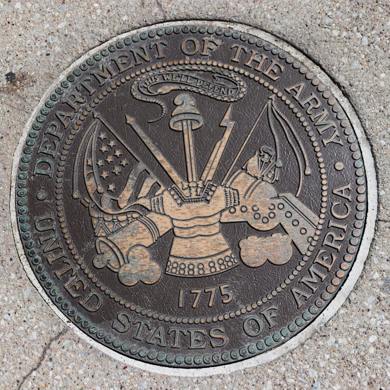Department of the Army Logo Editorial Stock Image - Image of history ...