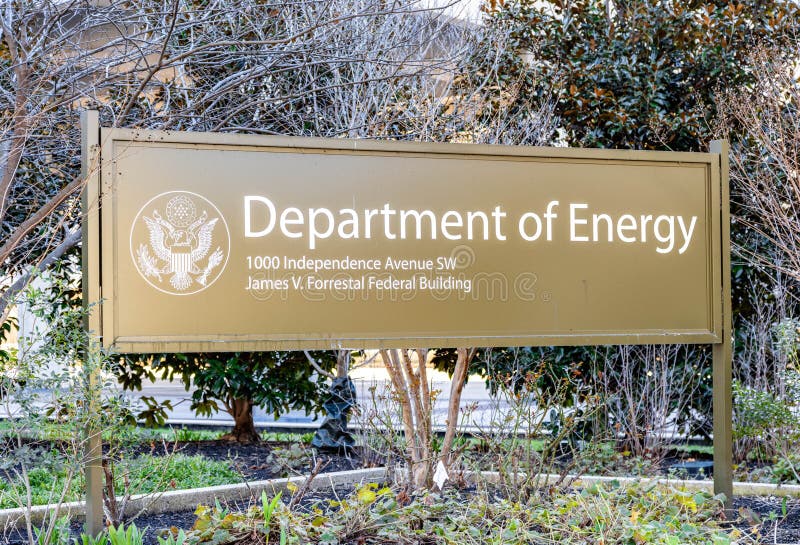 Department of Energy Sign in Washington DC Stock Photo - Image of ...