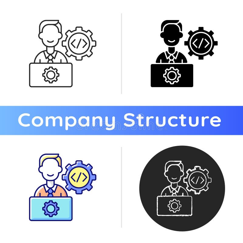 It department icon stock vector. Illustration of technician - 208167846