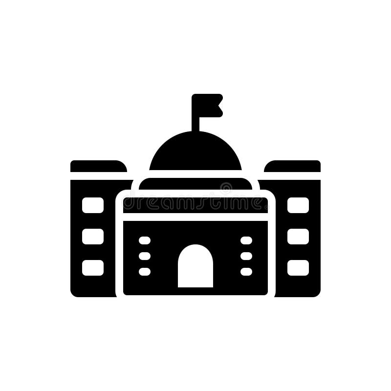 Black Solid Icon for Department, Section and Compartment Stock Vector ...