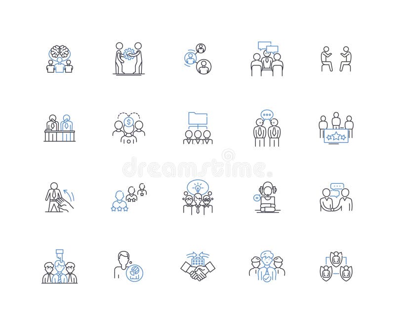 It Department Line Icons Collection. Technology, Infrastructure ...