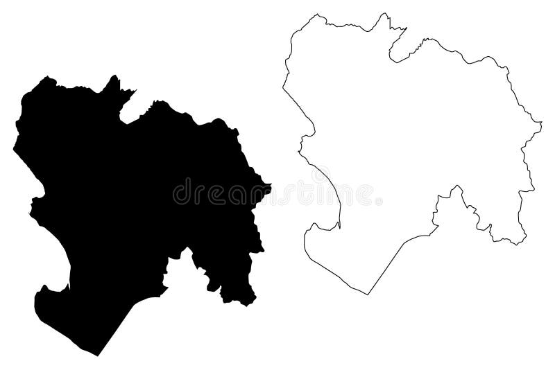 Piura City Republic of Peru, Department of Piura Map Vector ...