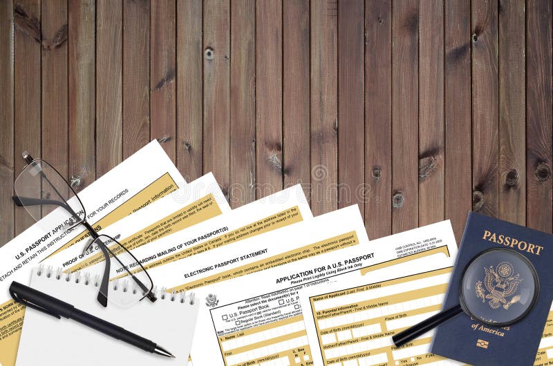 Department Of State Form Ds11 Application For A U S Passport Lies On